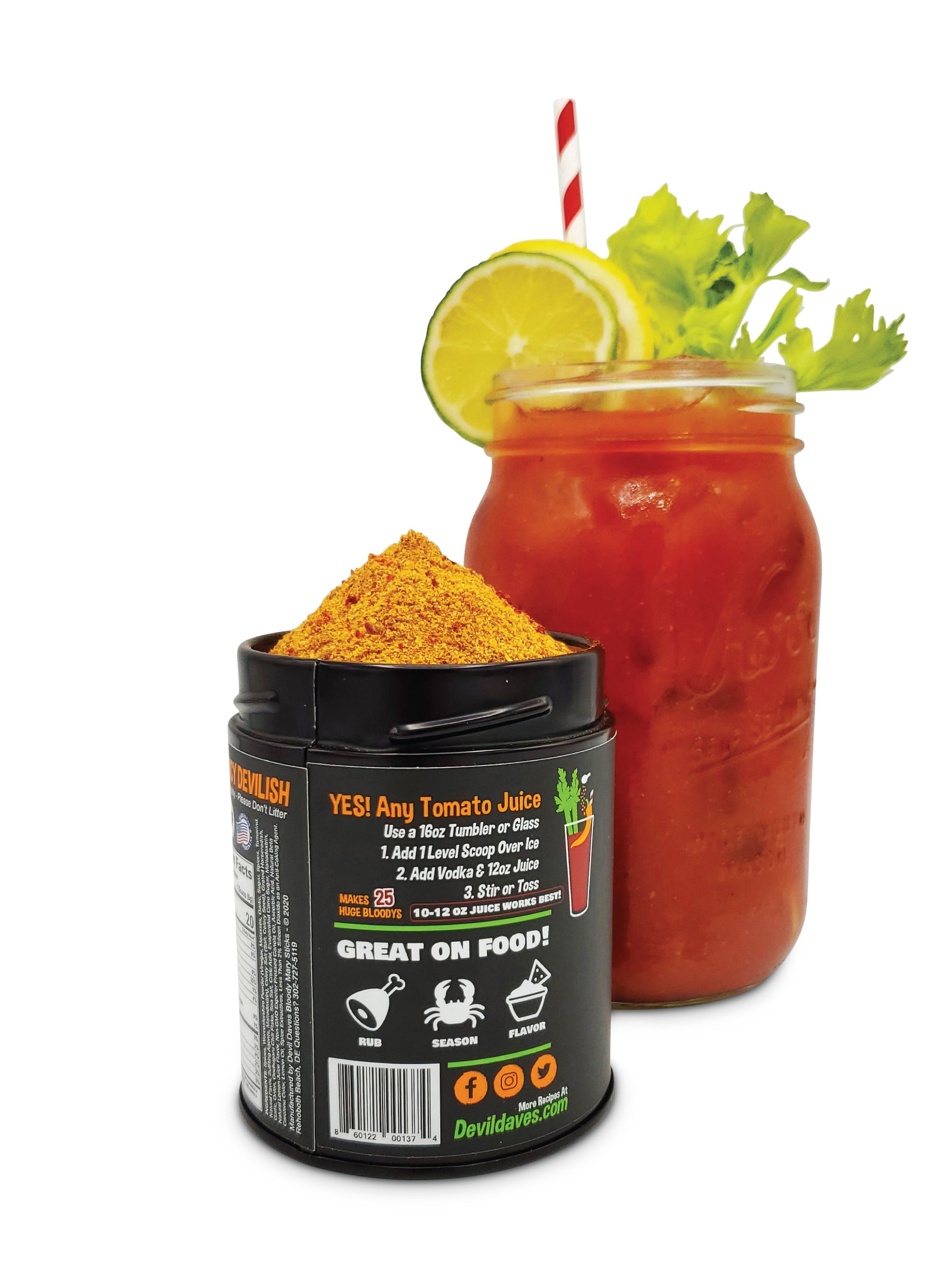 Diablo Bloody Mary Seasoning 25 Servings | Devildaves.com – devildaves.com